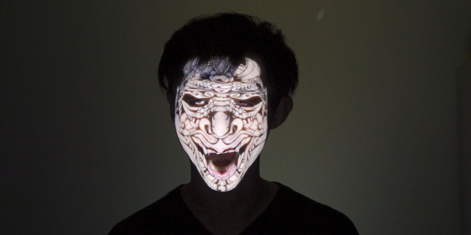 Dynamic Facial Projection Mapping -Basic Test- / Watanabe Lab / Tokyo Tech